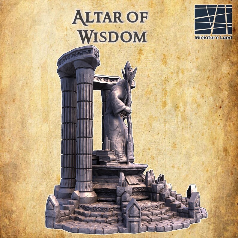 Altar of Wisdom, Medieval, 28mm, 32mm - Etsy