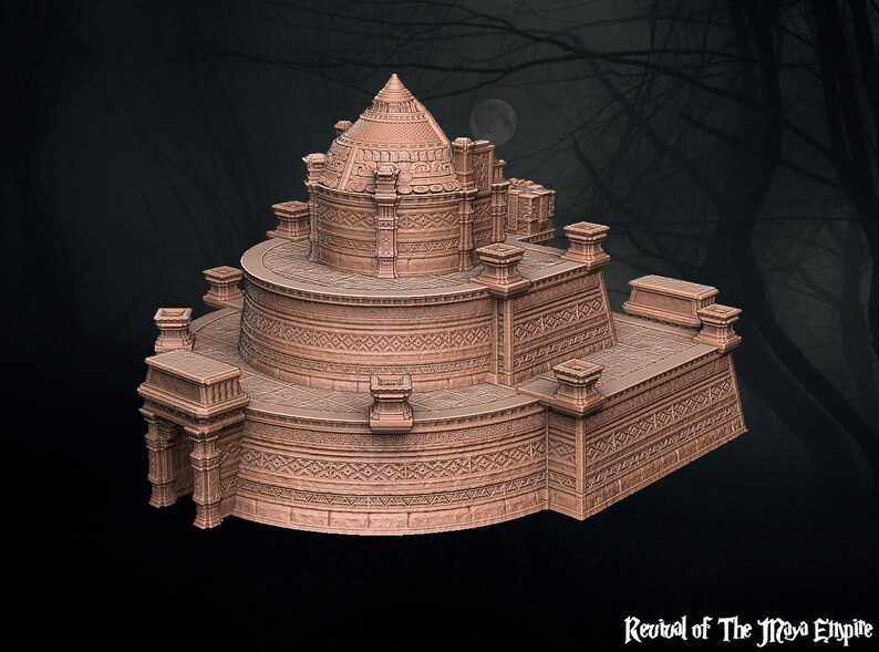Templo Semicircular - Revival of the Maya Empire, Tabletop Terrain ...