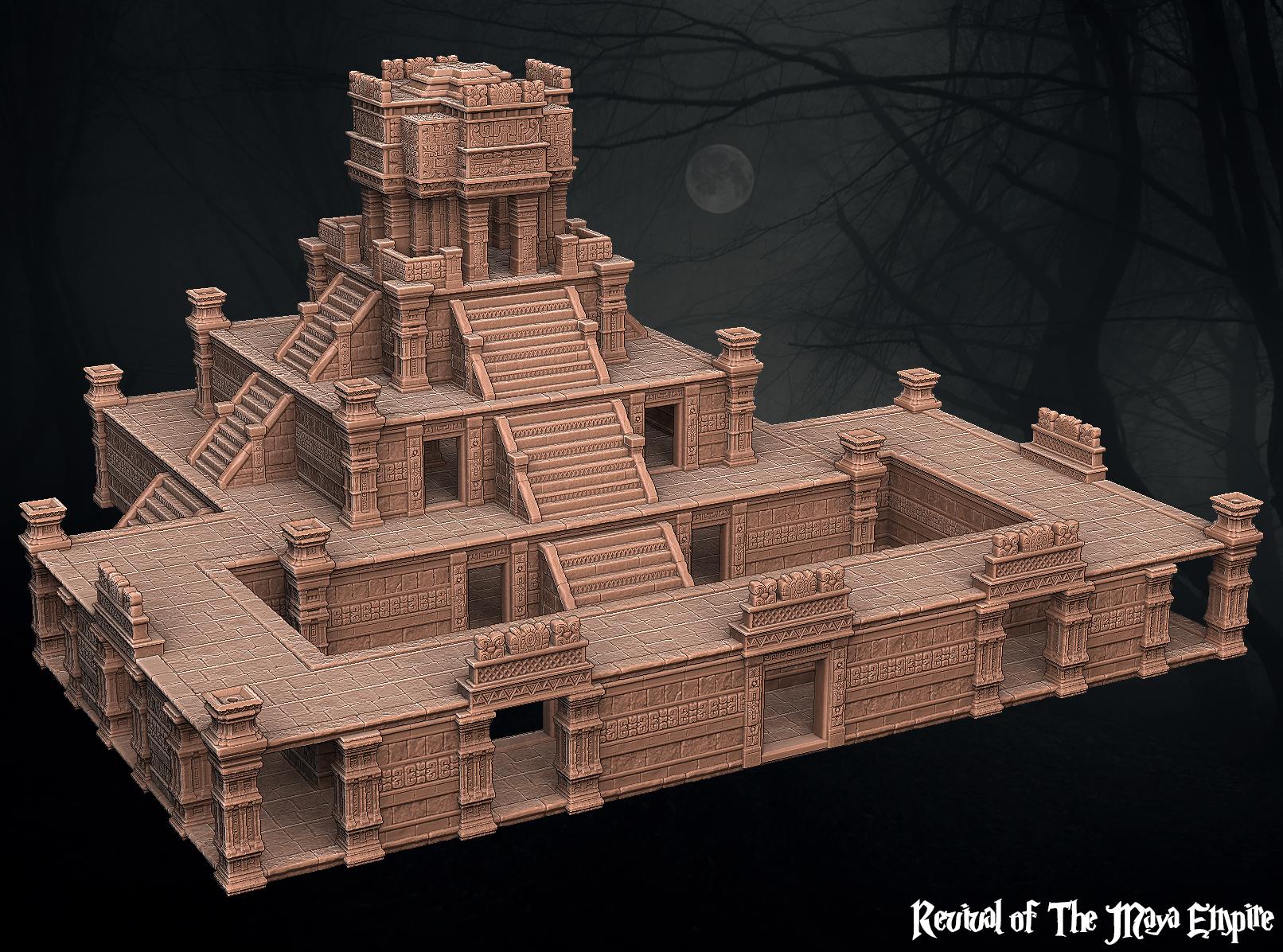 Templo De Tezcatlipoca - Revival of the Maya Empire, Tabletop Terrain ...