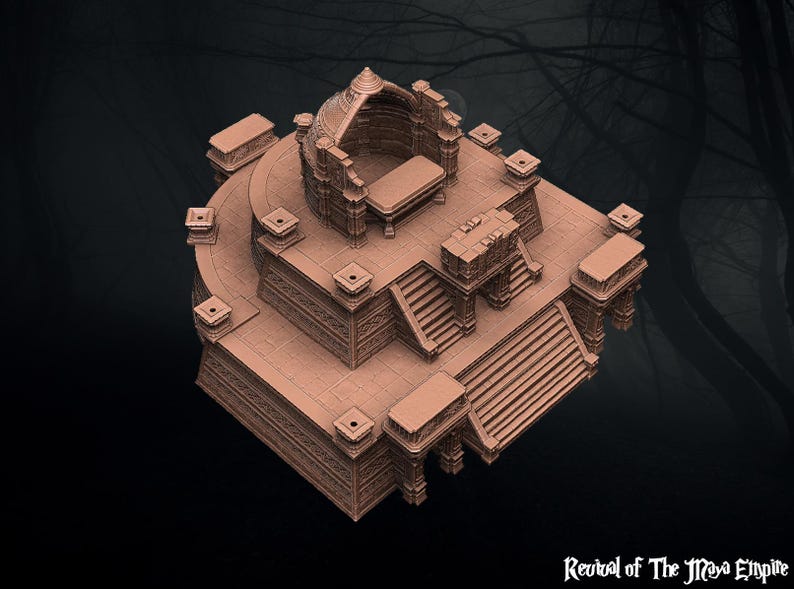 Templo Semicircular - Revival of the Maya Empire, Tabletop Terrain ...