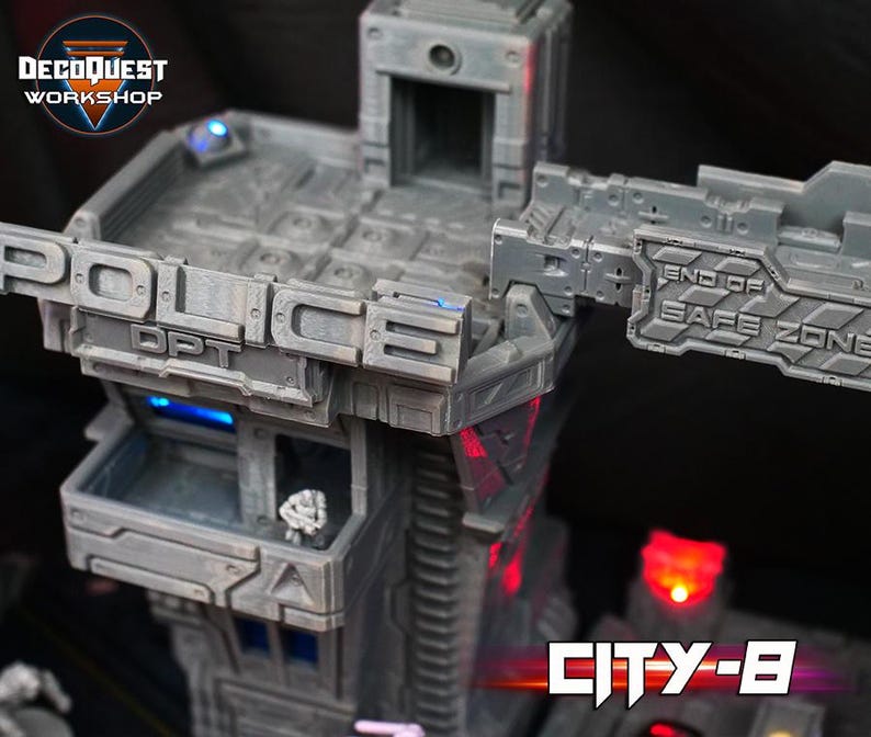 City 8: Cyberpunk, Shadowrun, Necromunda Terrain - Etsy