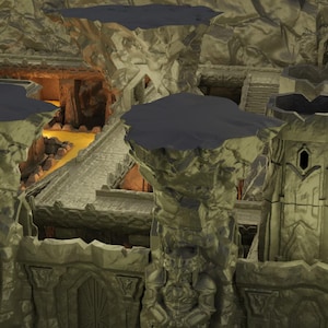 Underground Dwarf Settlement, Tabletop Terrain, 28mm 32mm - Etsy