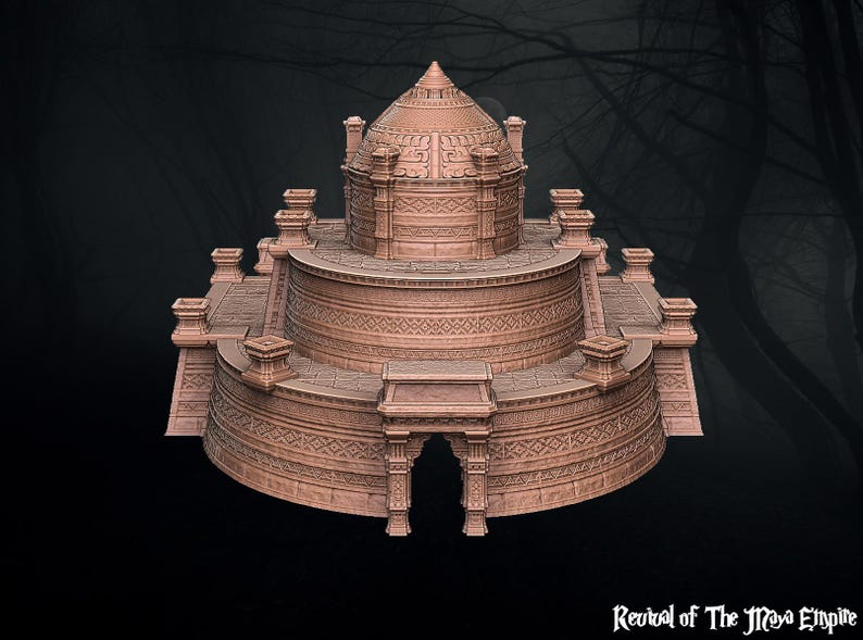Templo Semicircular - Revival of the Maya Empire, Tabletop Terrain ...
