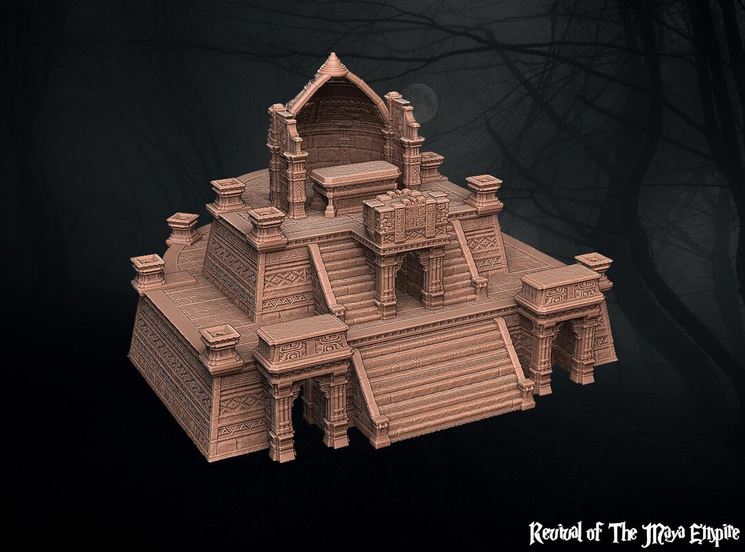 Templo Semicircular - Revival of the Maya Empire, Tabletop Terrain ...