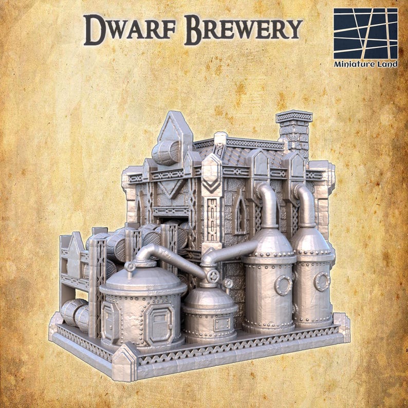 Dwarf Brewery, Medieval, 28mm, 32mm - Etsy