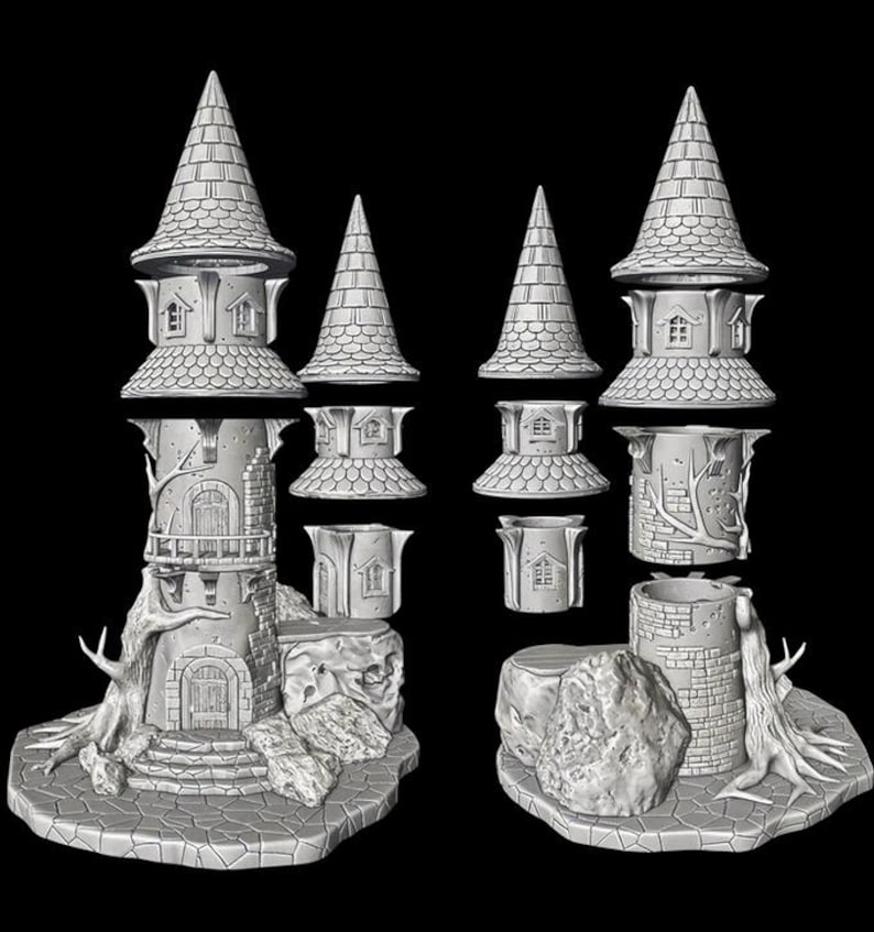 The Tower - Timeless Realms Fantasy Houses, Tabletop Terrain, 28mm ...