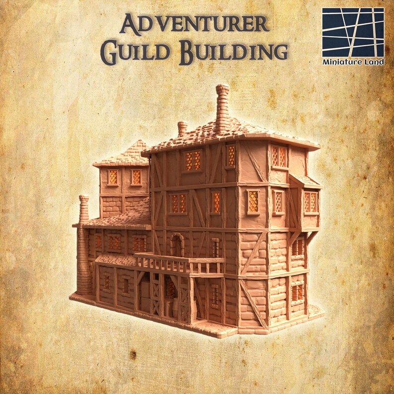 Adventurer Guild Building, 28mm, 32mm - Etsy