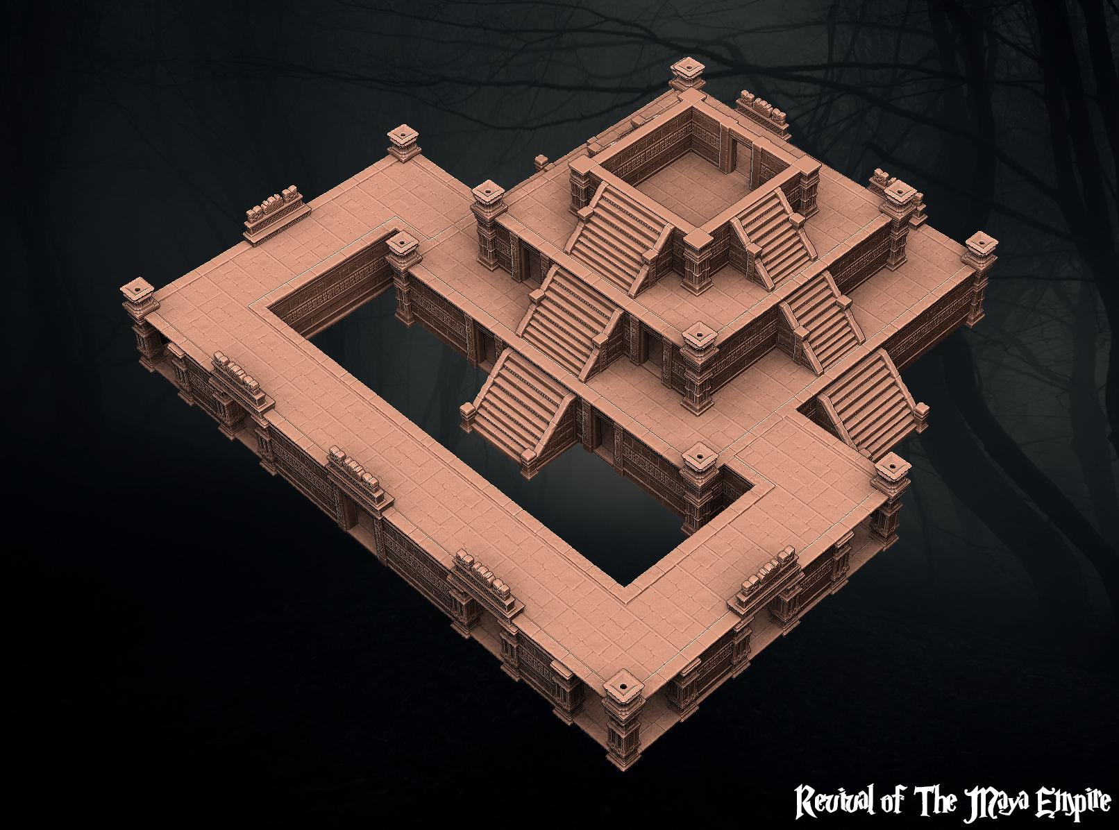 Templo De Tezcatlipoca - Revival of the Maya Empire, Tabletop Terrain ...