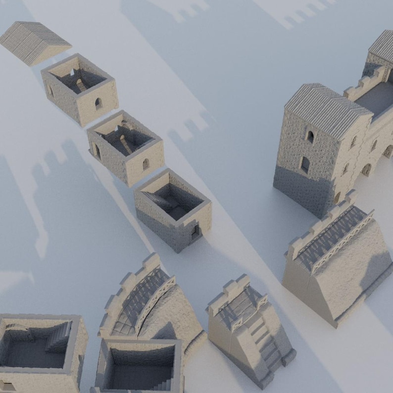 Roman Fort, Build Your Own, Tabletop Terrain, 28MM - Etsy