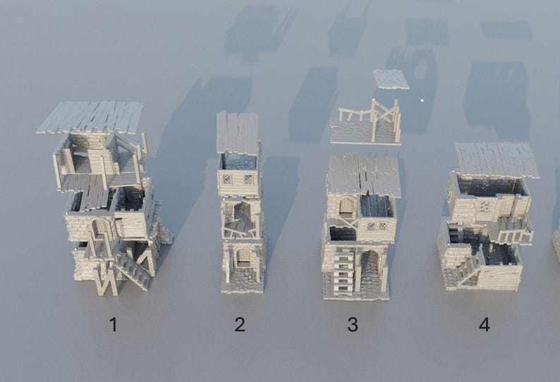 Slum District, Tabletop Terrain, 28mm, 32mm - Etsy