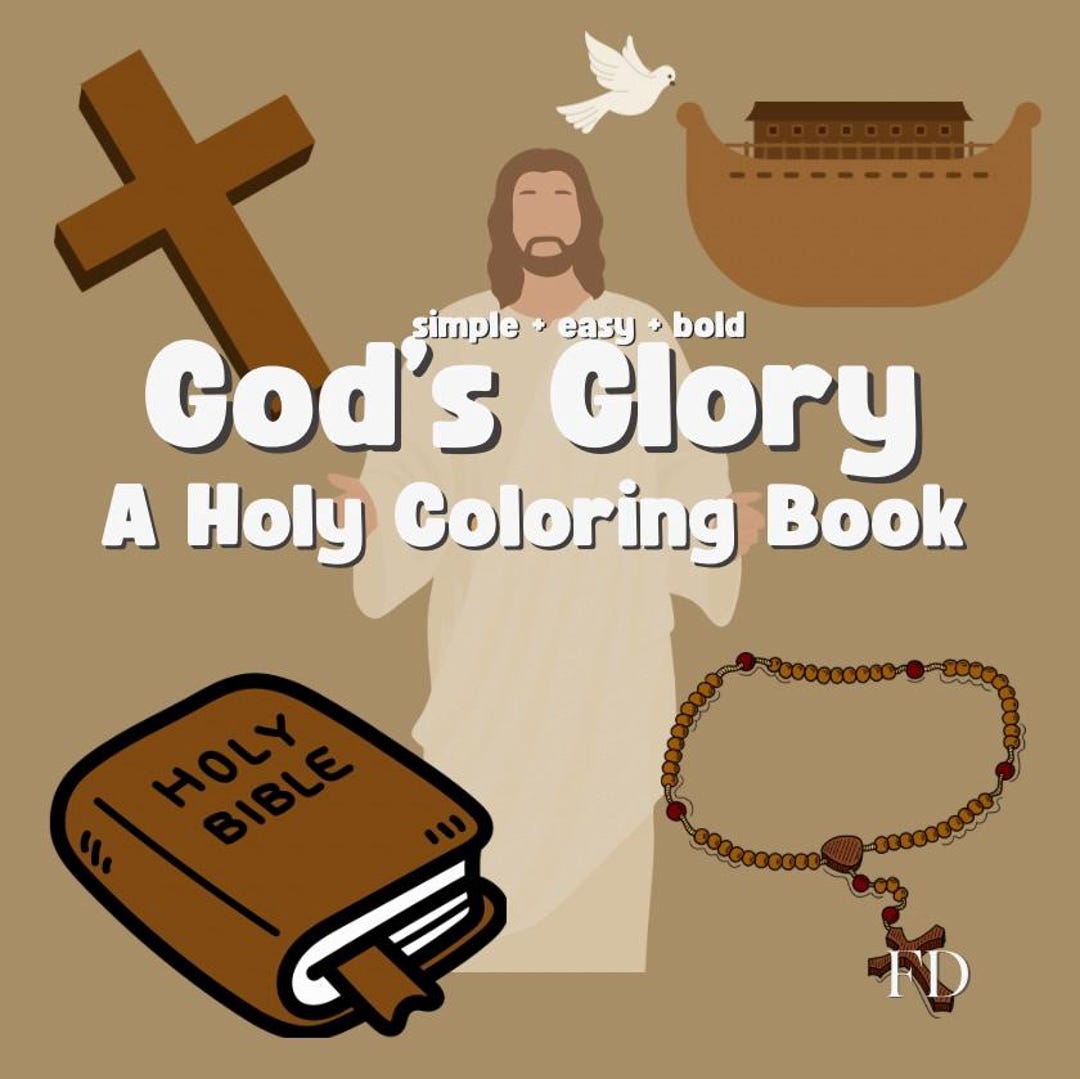50 Coloring Pages A Holy Coloring Book. Simple, Easy, and Bold ...