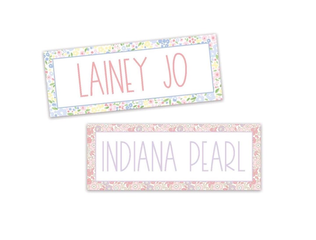 Water Resistant Labels | School Labels | Daycare Labels | Preppy Water ...
