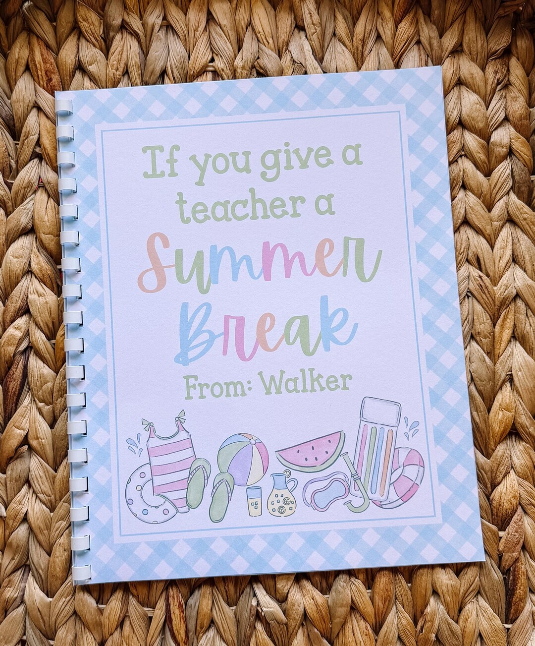If You Give A Teacher A Summer Break Book | Teacher Apprecation Gift ...