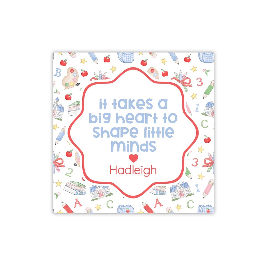 Teacher Gift Tag | Teacher Appreciation Tag | End of School Favor Tag ...