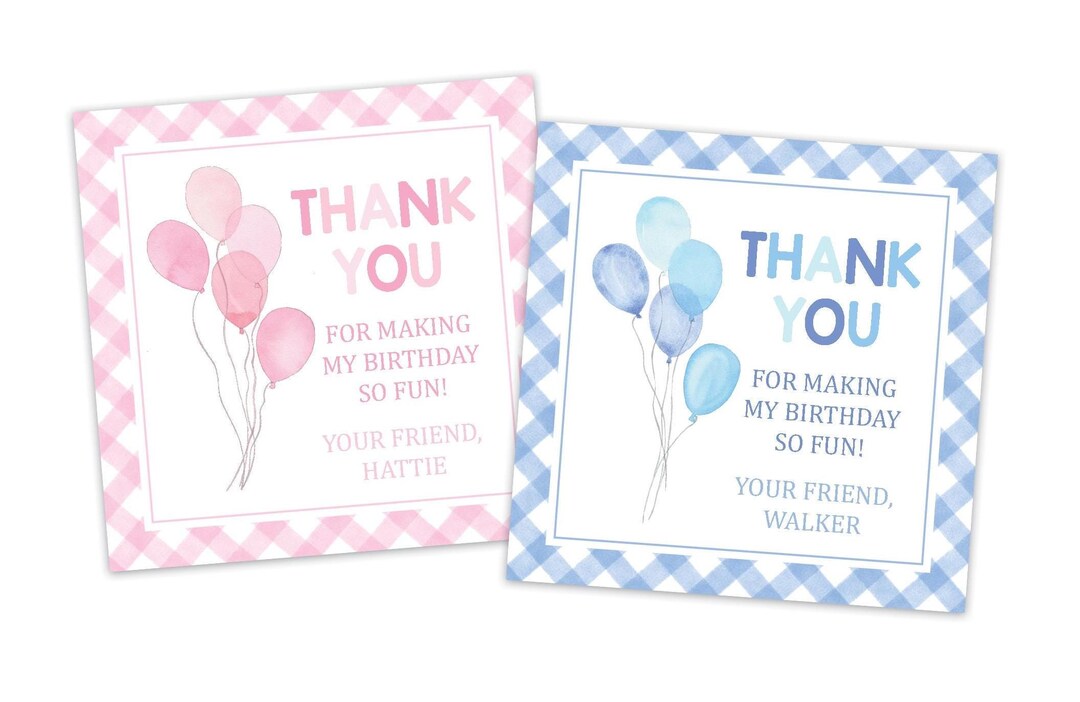 Printable Birthday Favor Gift Tag | Birthday Party Tag | Birthday Tag ...