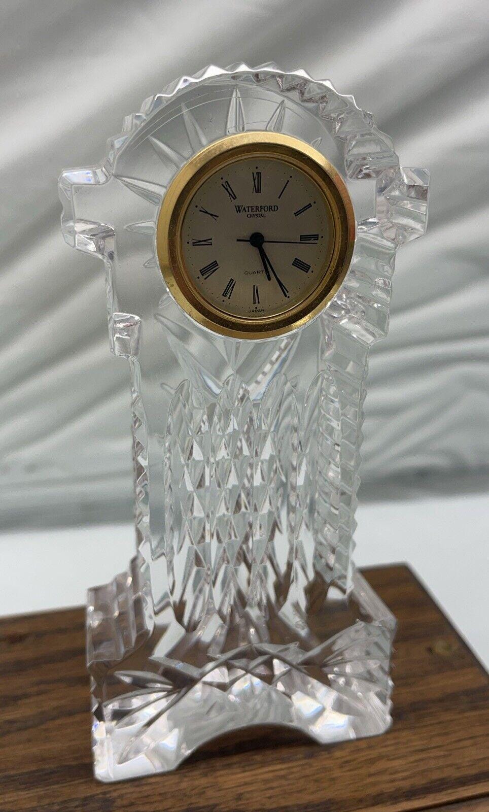 Waterford Crystal Desk Clock With Label 5-3/4 Clean - Etsy
