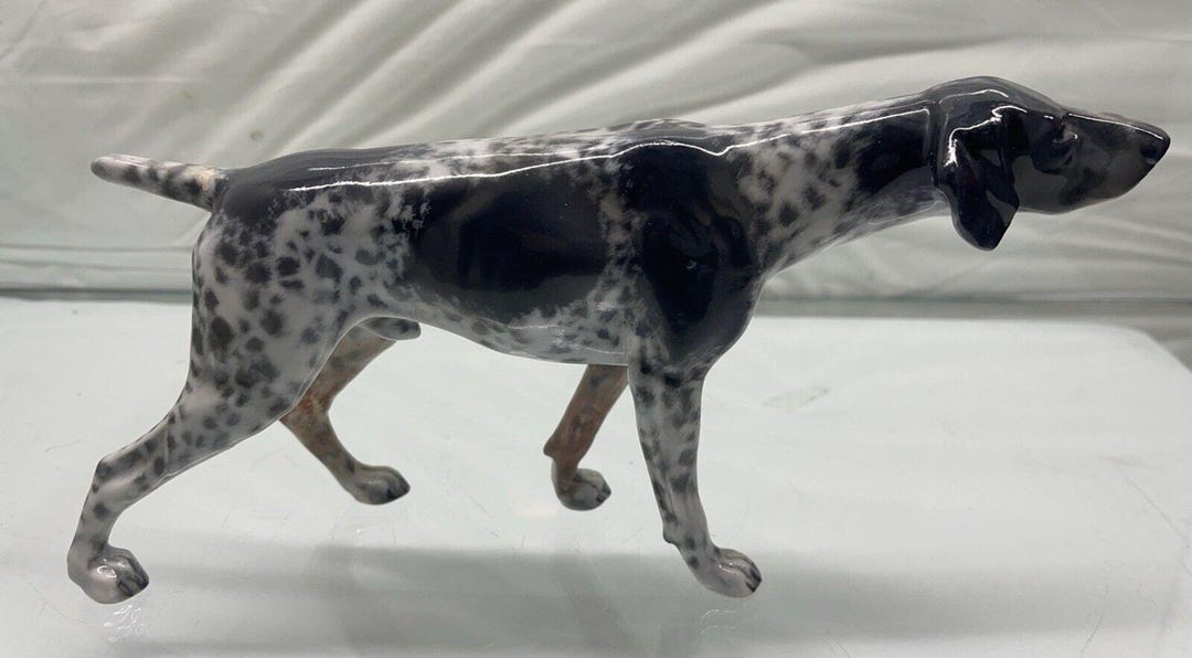 10" Rare Vintage Rosenthal Pointer Dog Figurine - German - Etsy