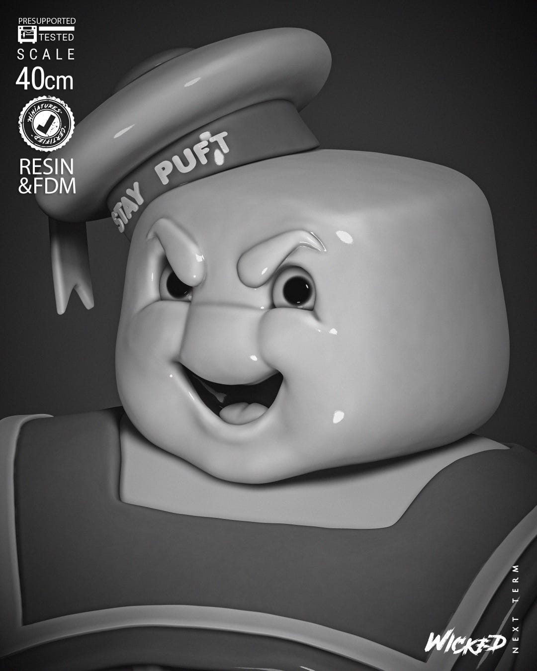 Mr Stay Puff Sculpture - Etsy