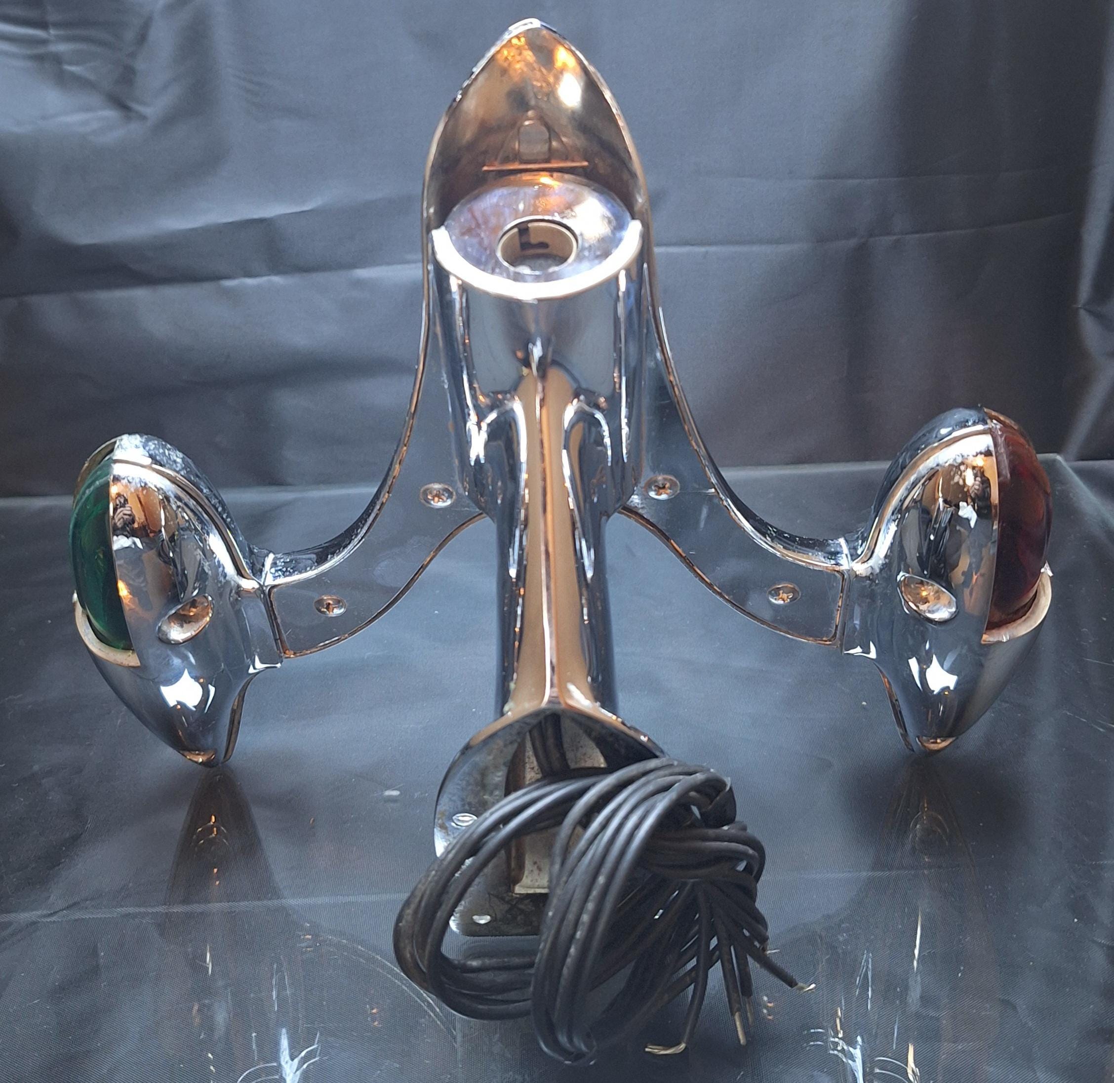 Vintage Attwood Seaflight Chrome Boat Bow Light – Mid-century Nautical ...