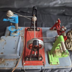 Antique Toy Steam Engine Lot, Early 20th Century, Brass & Cast Iron ...