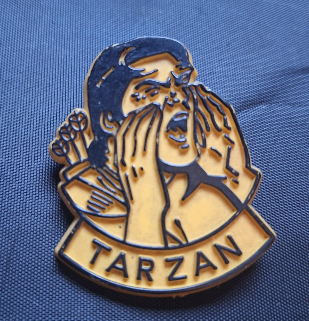 1966 Banner Tarzan Pin, Rare Vintage Collectible, 2" Tall - Etsy