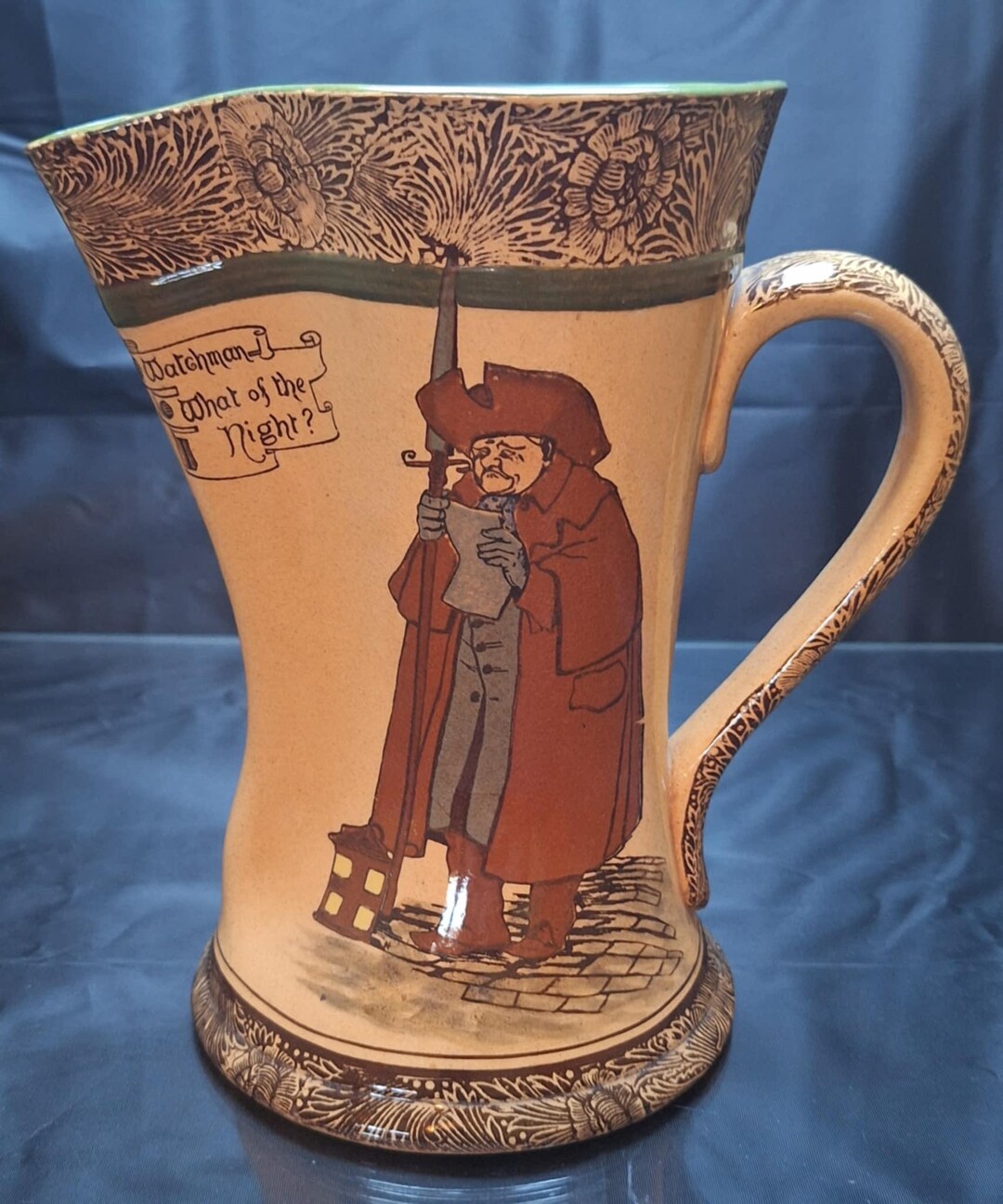 Royal Doulton Nightwatchman Jug Tudor Shape Whieldon Glaze Pitcher - Etsy
