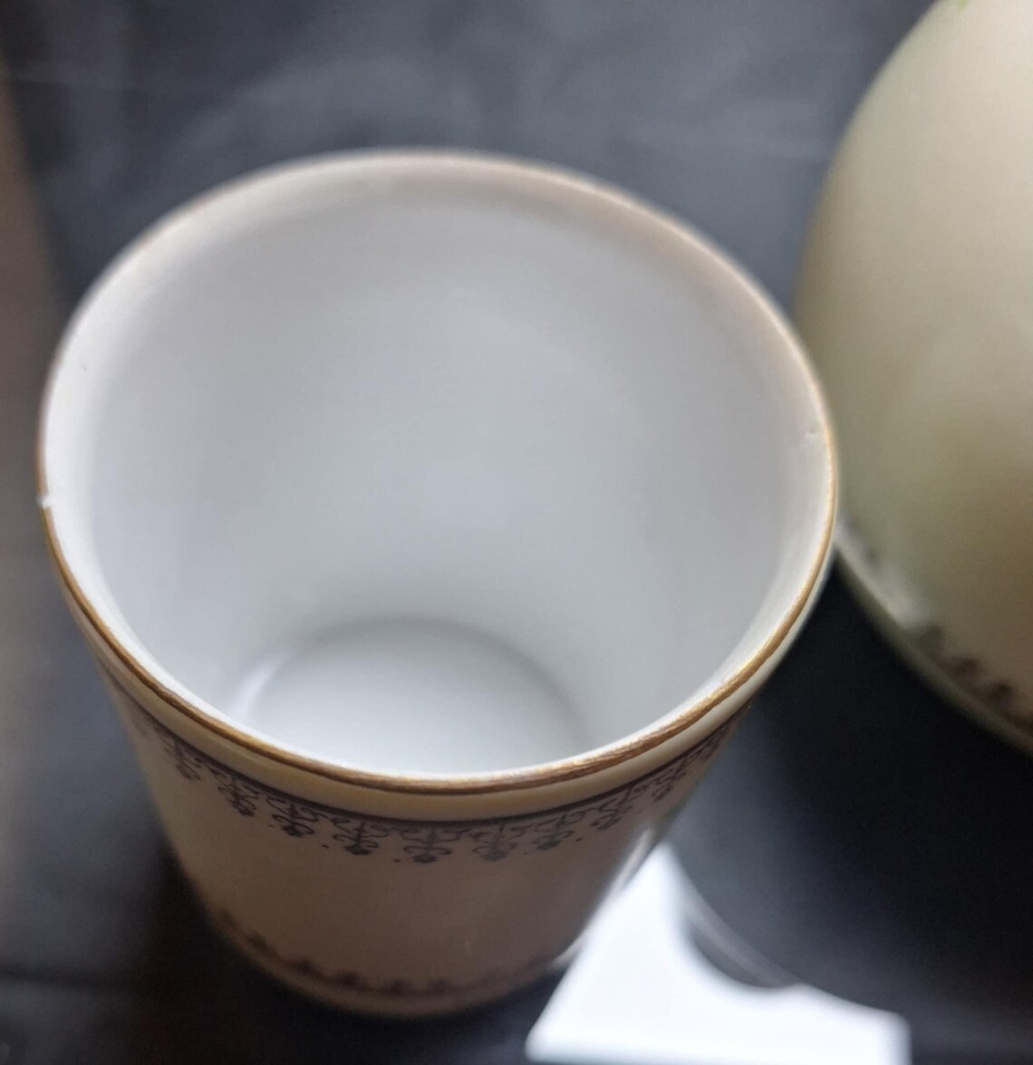 RS Prussia Style Porcelain Vase/decanter & Cup 7.5" Signed Vintage ...