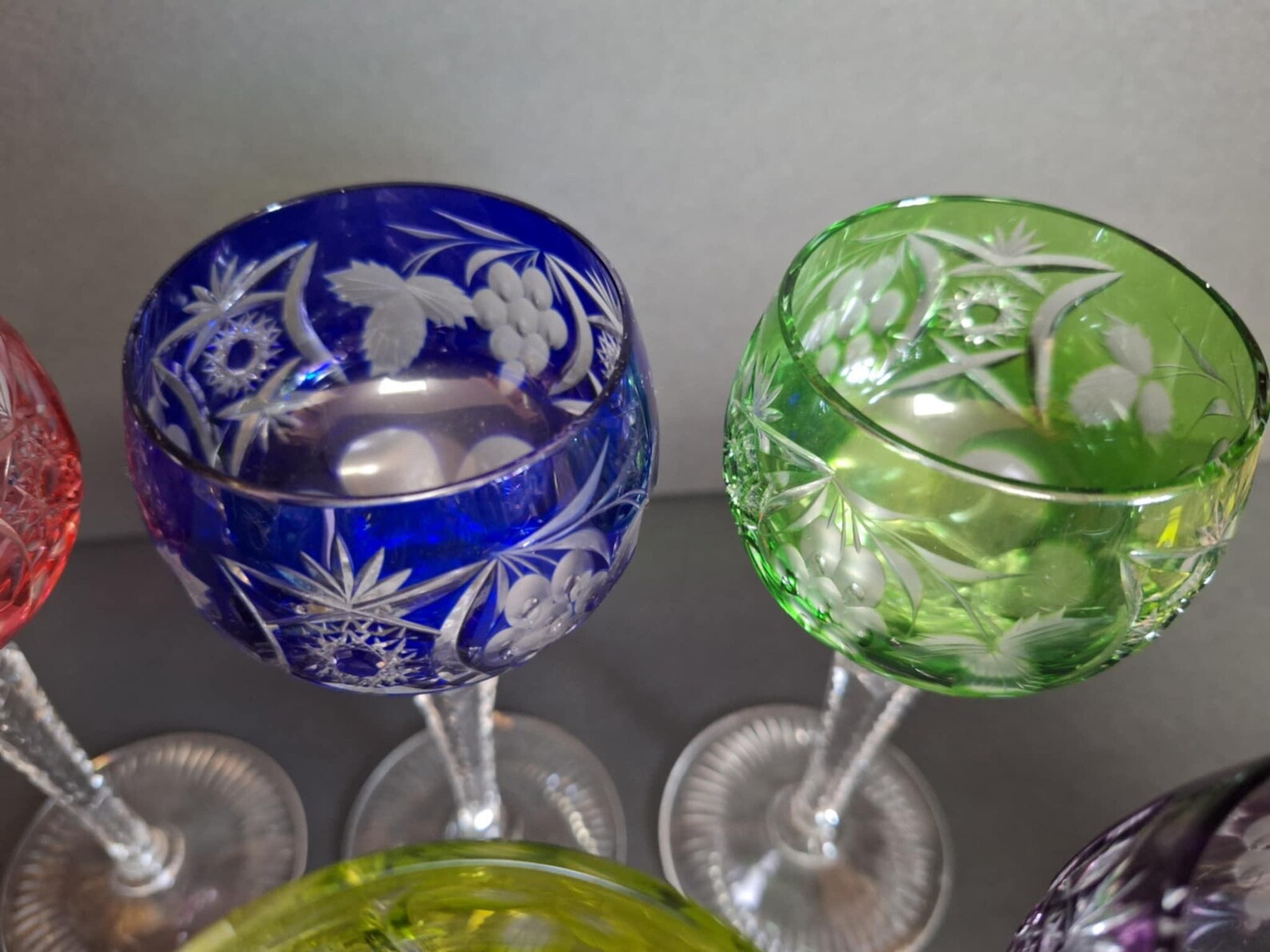 Nachtmann Traube Red Crystal Wine Glass: Bavarian Cut-to-clear ...