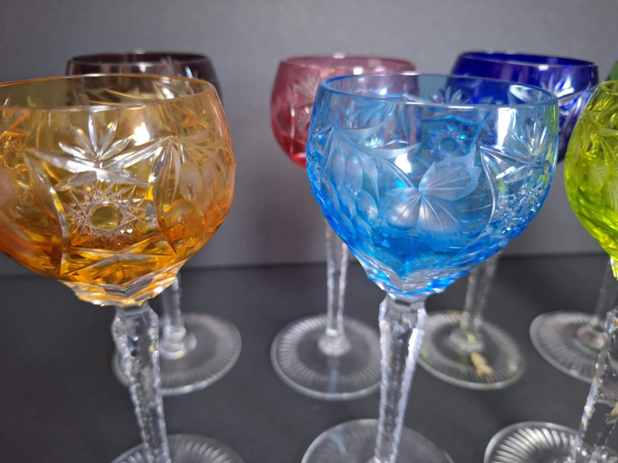 Nachtmann Traube Red Crystal Wine Glass: Bavarian Cut-to-clear ...