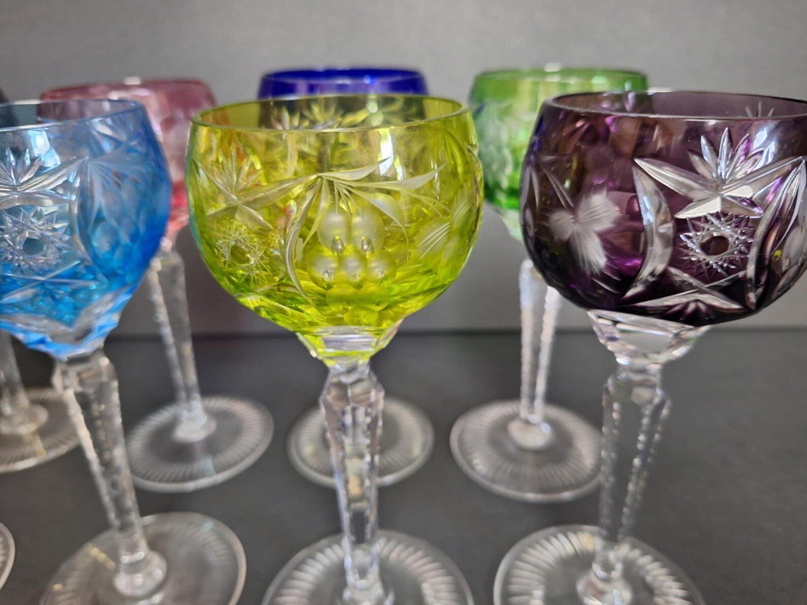 Nachtmann Traube Red Crystal Wine Glass: Bavarian Cut-to-clear ...