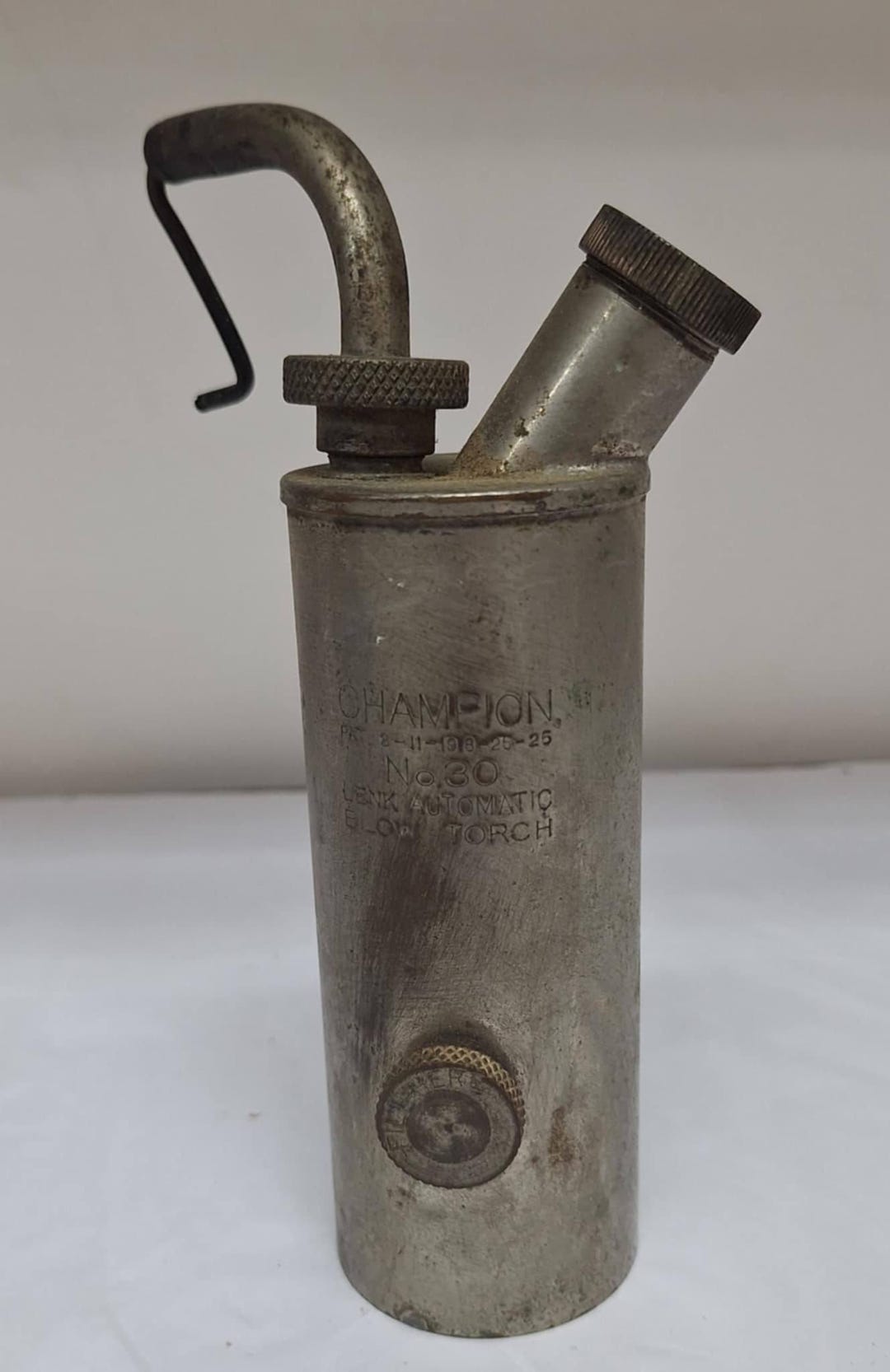 Lenk Mfg Co. Champion No. 30 Automatic Alcohol Blow Torch (1930s-1940s ...
