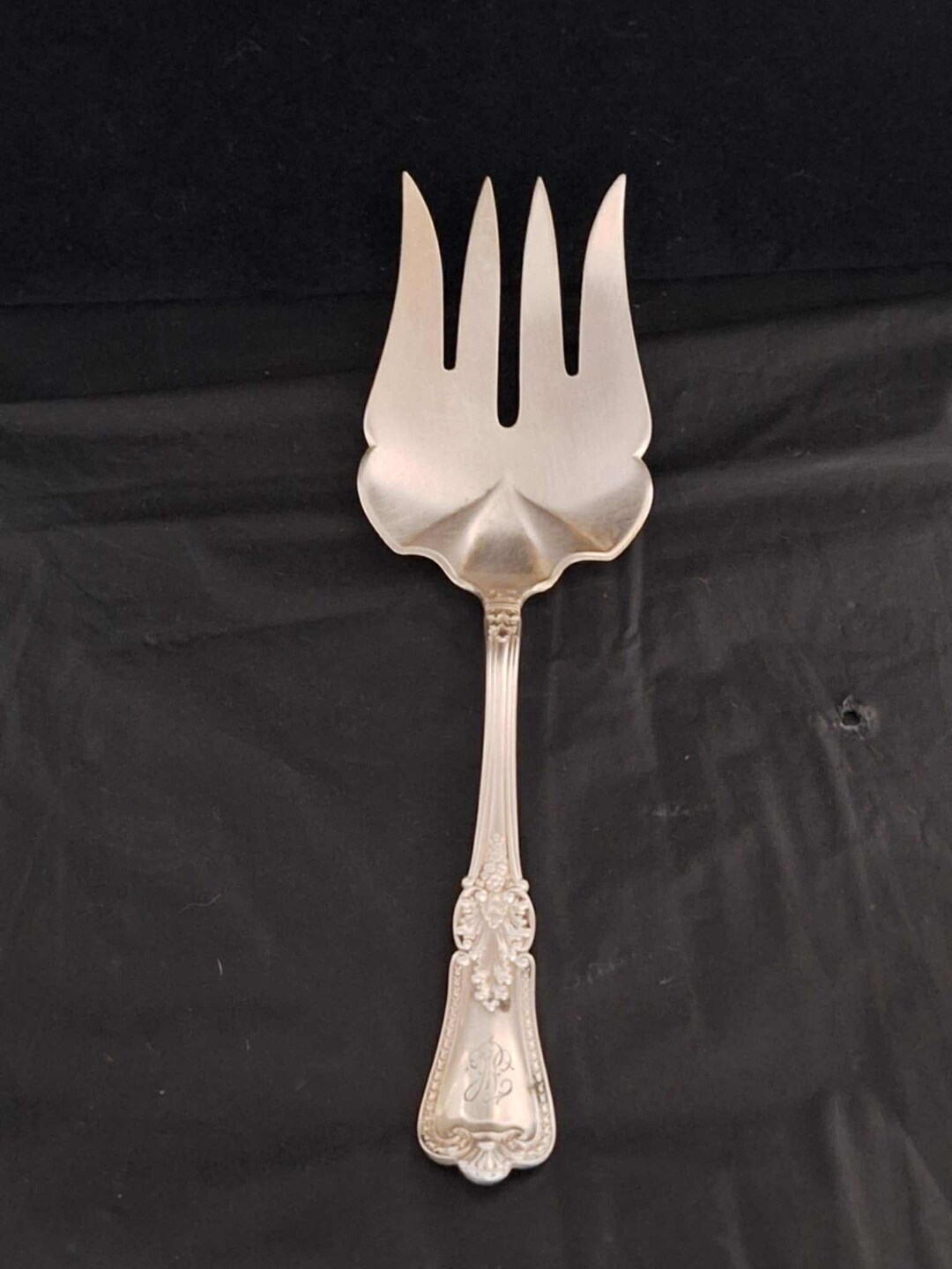 Bailey Banks & Biddle Sterling Silver Serving Fork – 8” Ornate Antique ...
