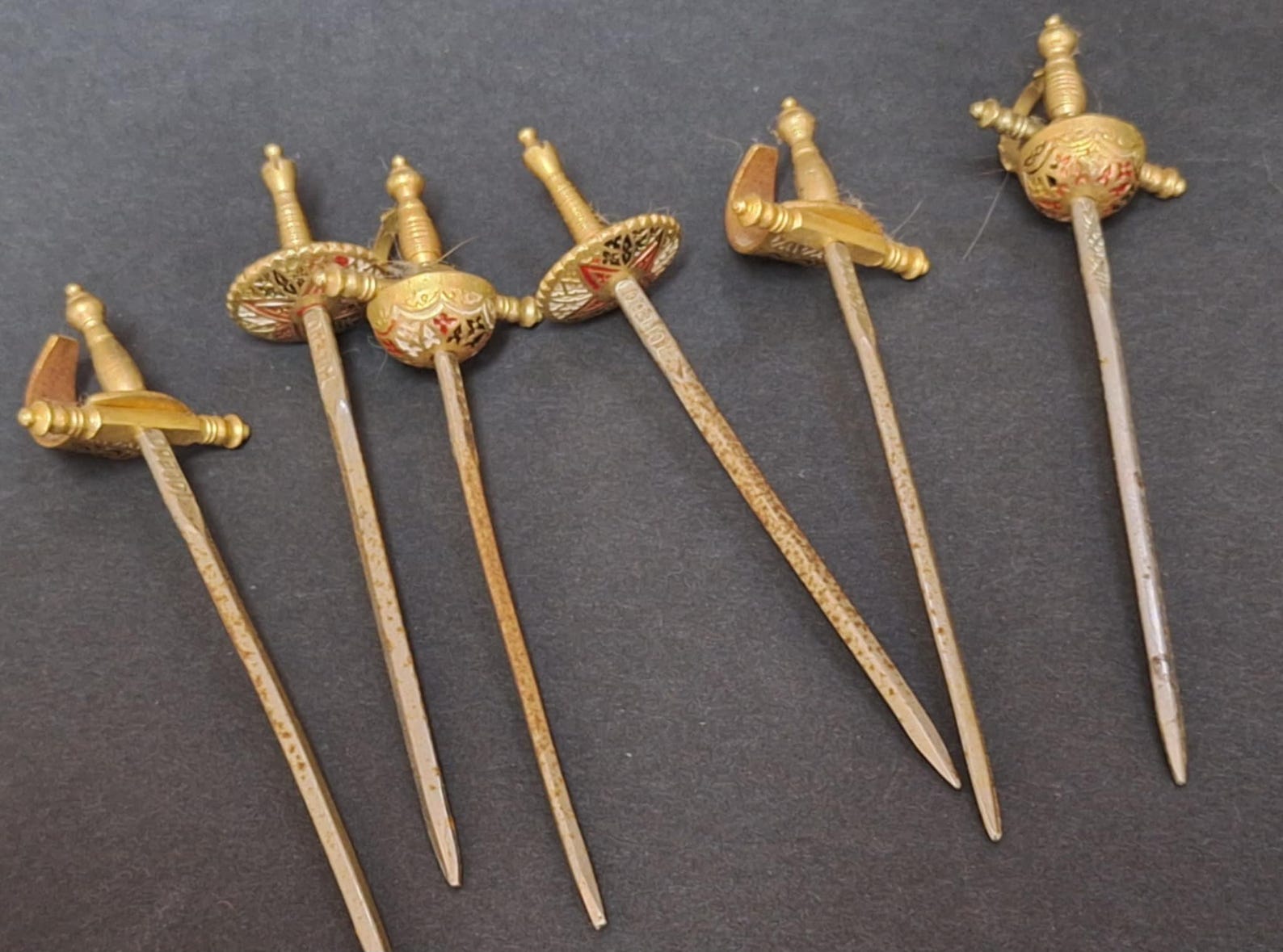Toledo Cocktail Swords in Stand – Set of 6, Original & Complete - Etsy