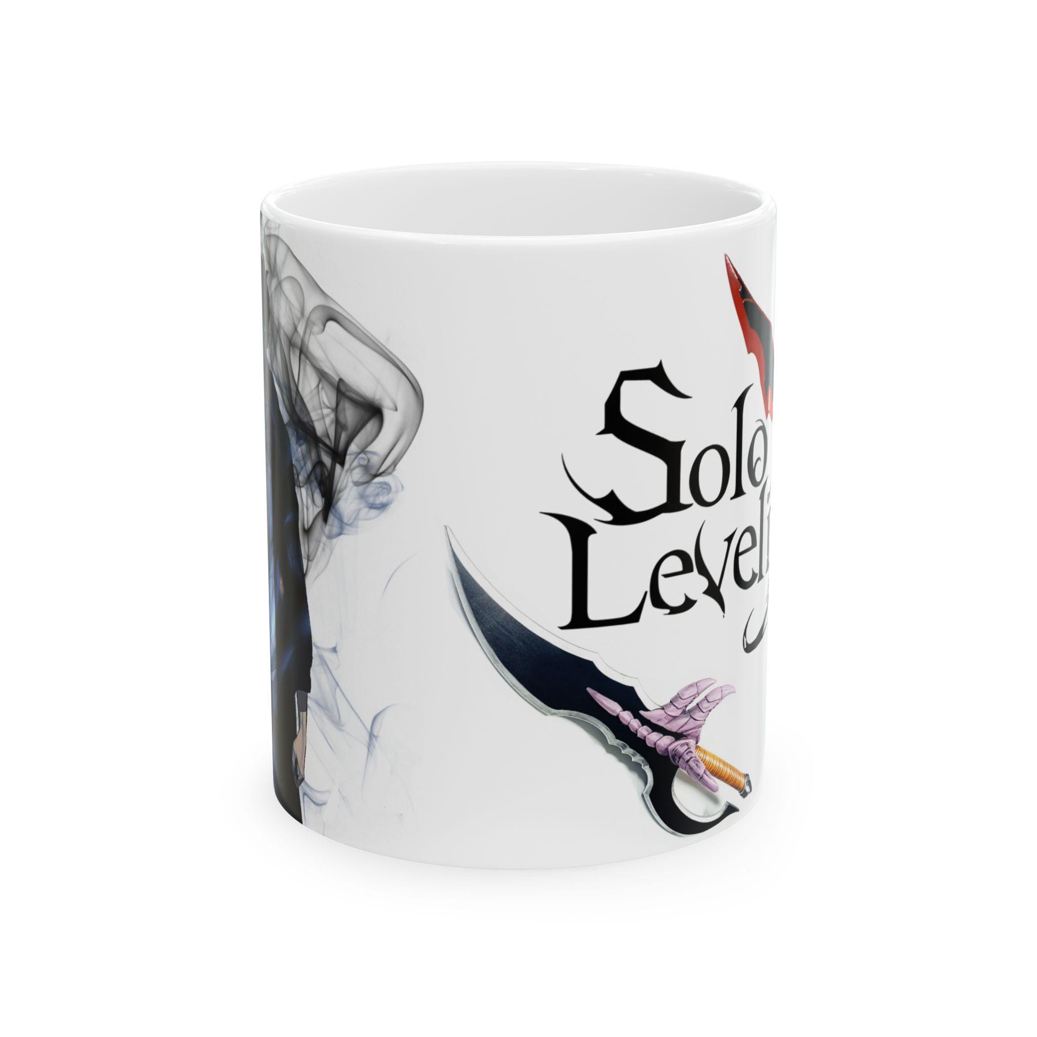 Sung Jin Woo Mug, Solo Leveling Design, Two Daggers, Anime Fan Gift ...
