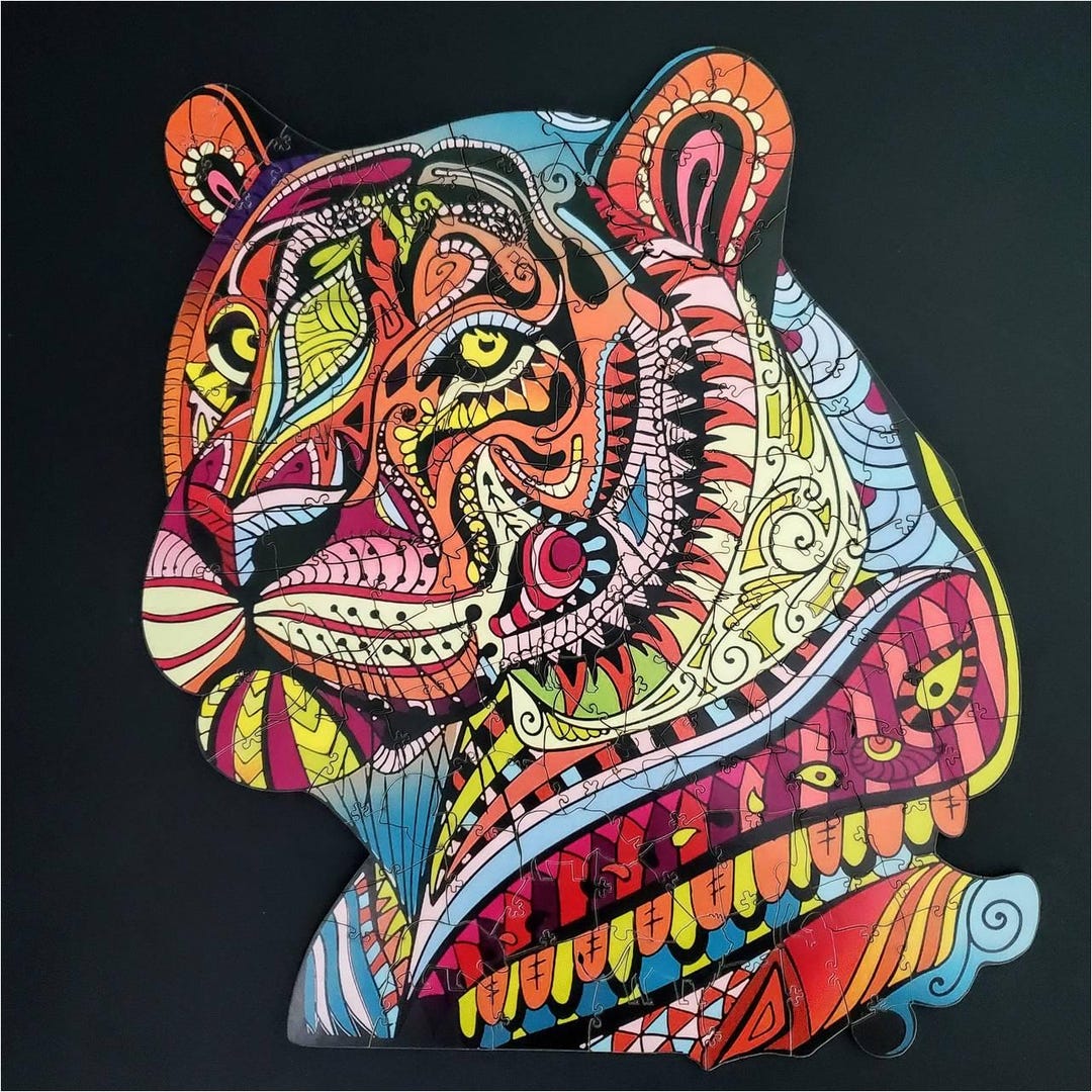 Tiger Puzzle, Tiger, Bengal Tiger, Tiger Ornaments, Tiger Wall Art ...