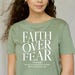 Faith Over Fear Digital PNG | Inspirational Christian Wall Art | Psalms ...