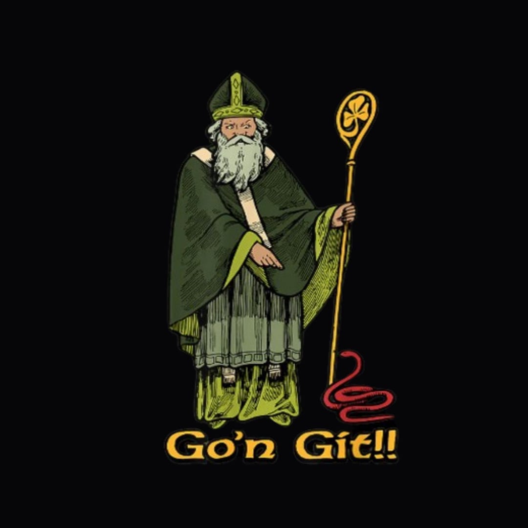 St Patrick Go’n Git PNG | Funny St. Patrick’s Day Design | Snake ...