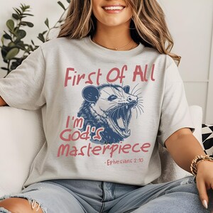 Possum God's Masterpiece, Ephesians 2:10 Quote, Unique Animal Art PNG ...