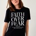 Faith Over Fear Digital PNG | Inspirational Christian Wall Art | Psalms ...