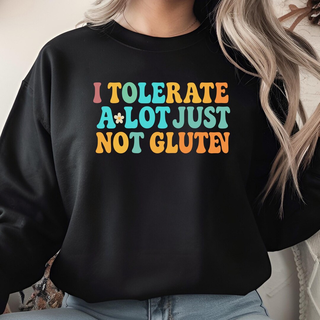 Funny Gluten Free Quote PNG, Retro Food Allergy Sublimation Design ...