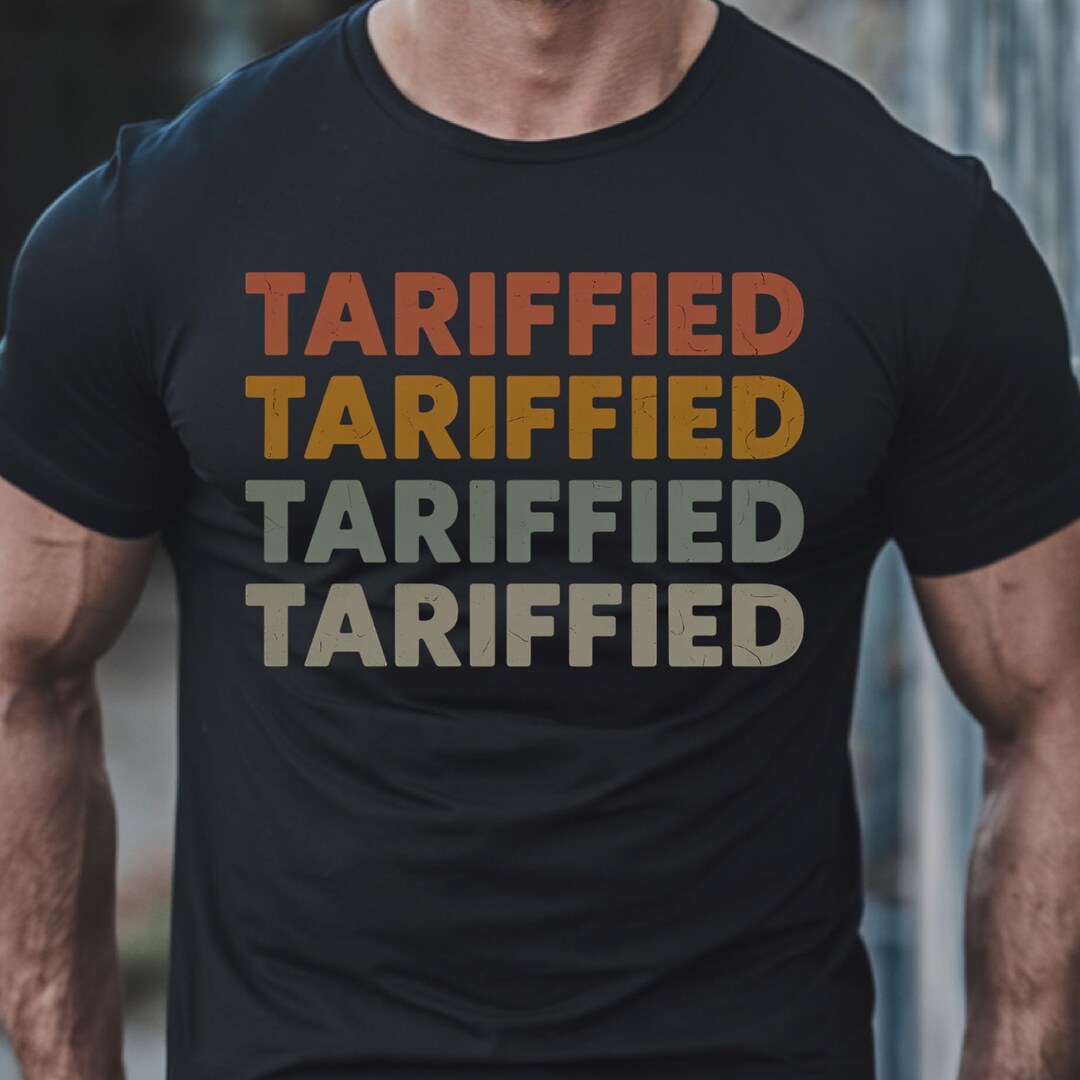TARRIFIED PNG | Tariff Tax Digital Word Art | Funny Economics ...