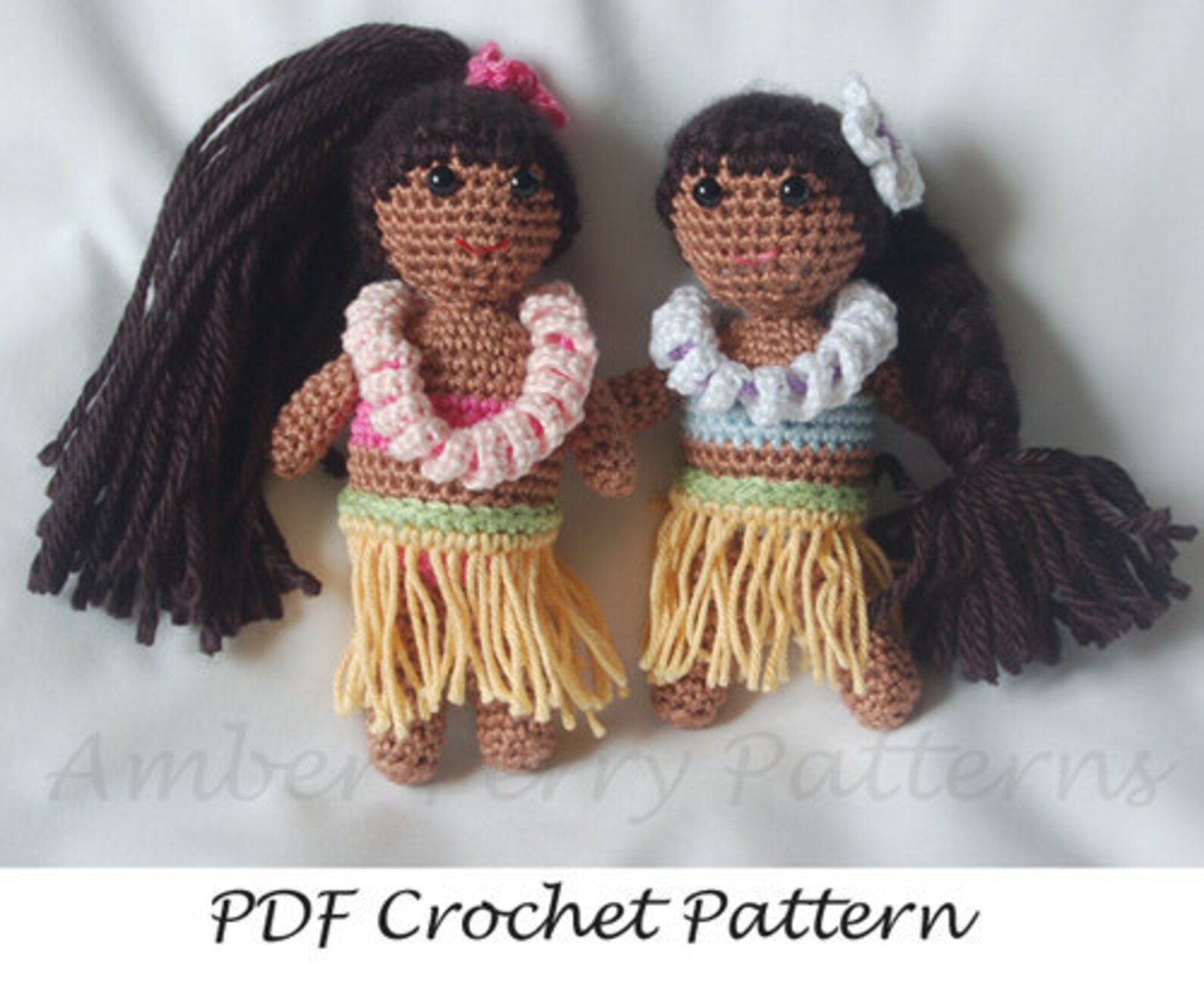 PDF Pattern Amigurumi Hula Dolls - Etsy