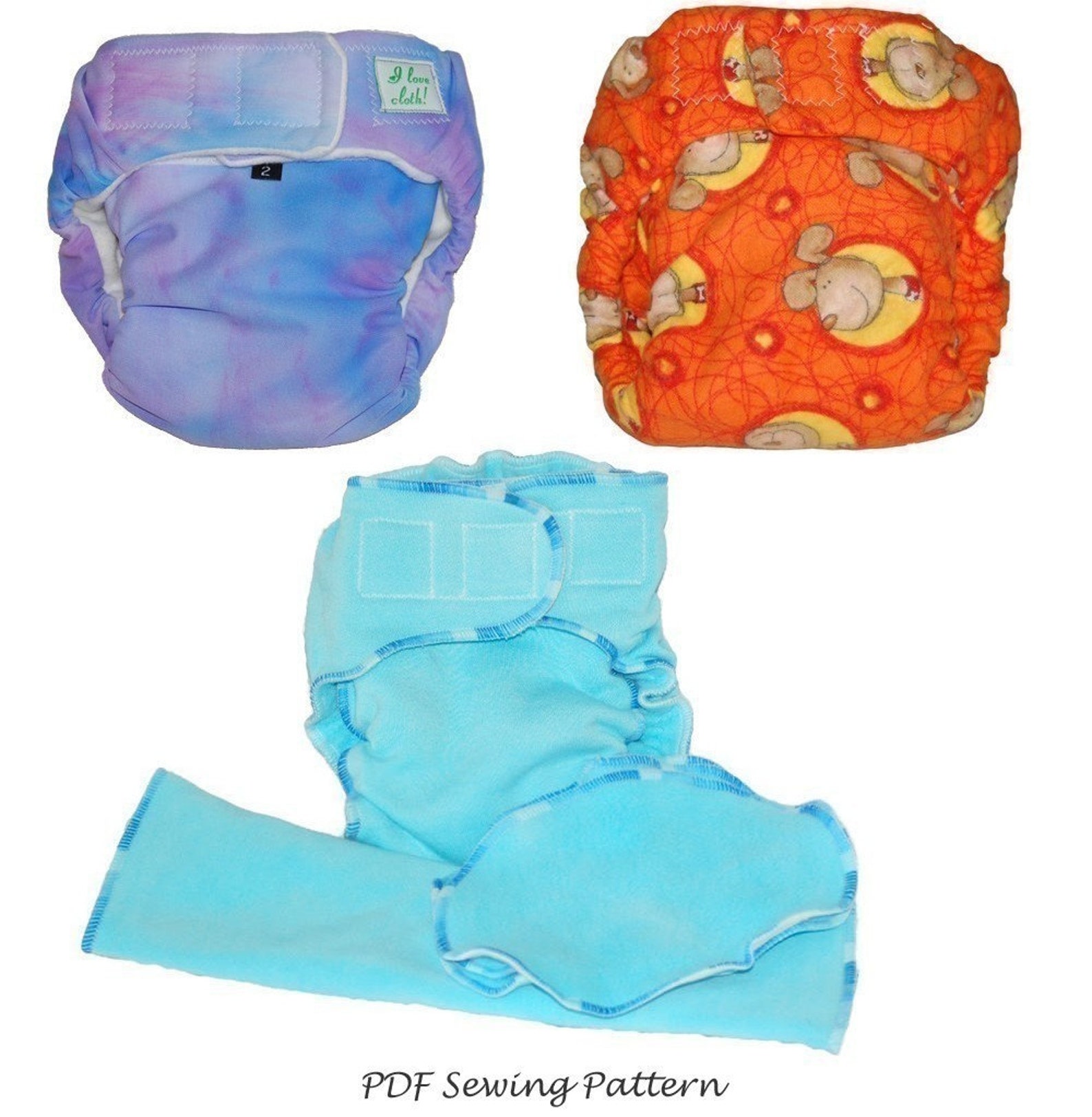 PDF Pattern Bundle Cloth Diaper and Diaper Cover - Etsy