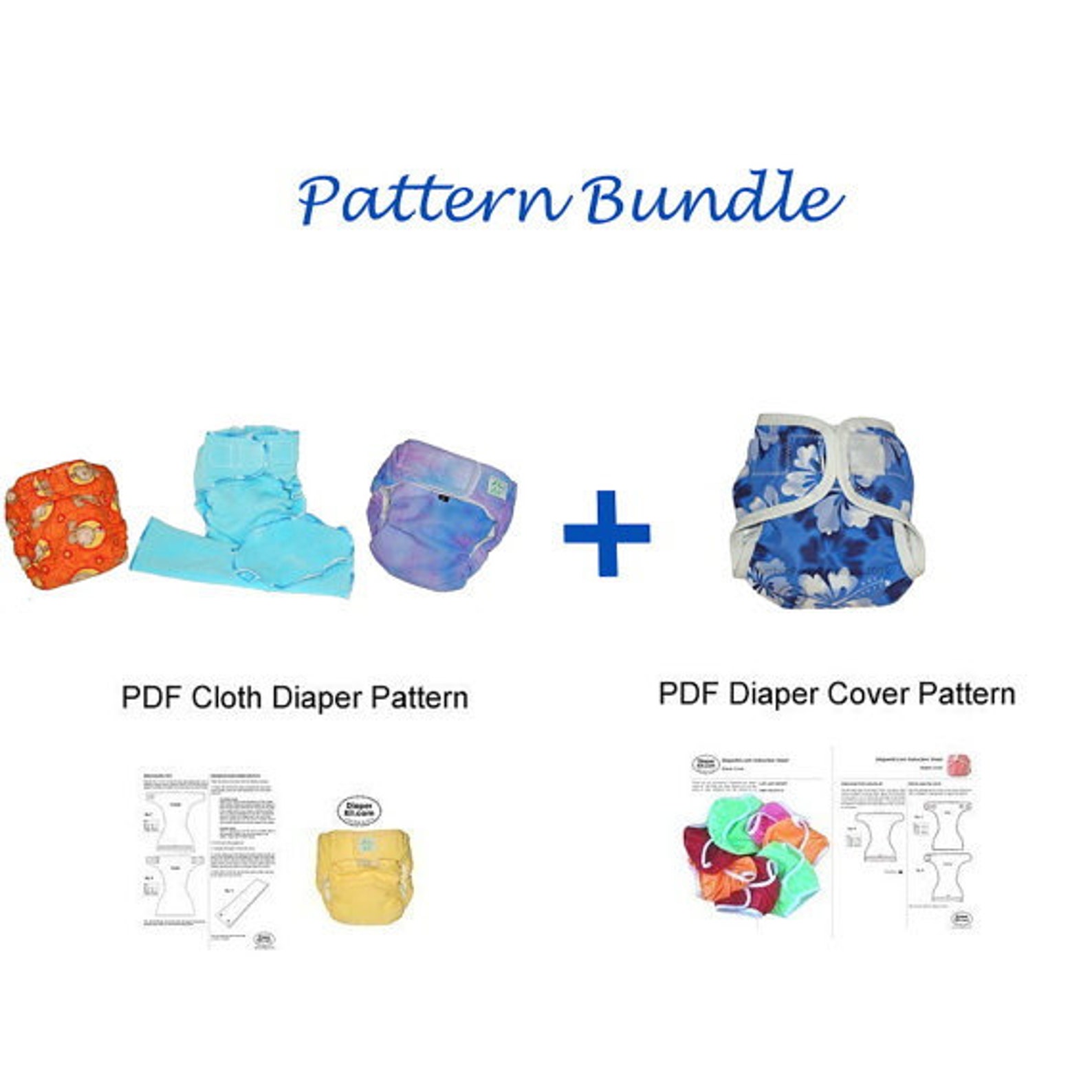 PDF Pattern Bundle Cloth Diaper and Diaper Cover - Etsy