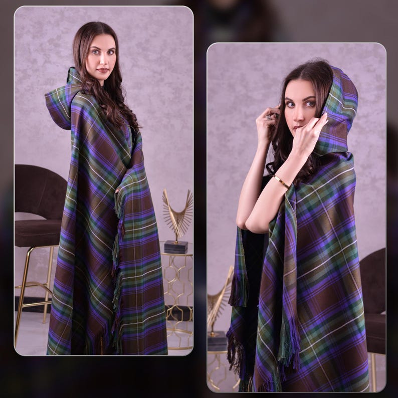 Scottish Tartan Cloak for Women – Highland Redstone P.V., Isle of Sky ...