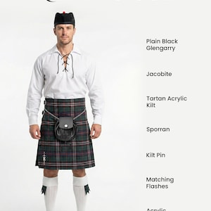 Kilt for Men Package Included Acrylic Kilt Robbroy Sporran Jacobite ...