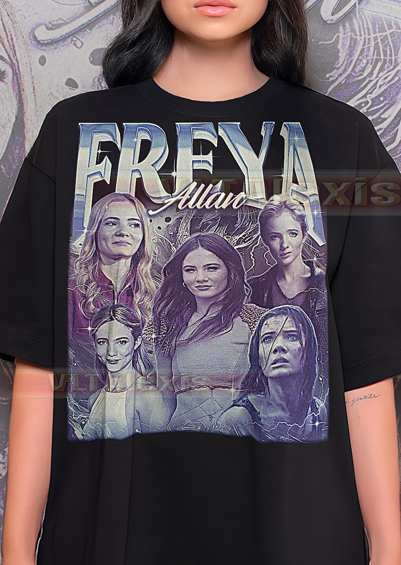 Freya Allan T-shirt, Vintage Actress Star Celebrity Rising Star ...