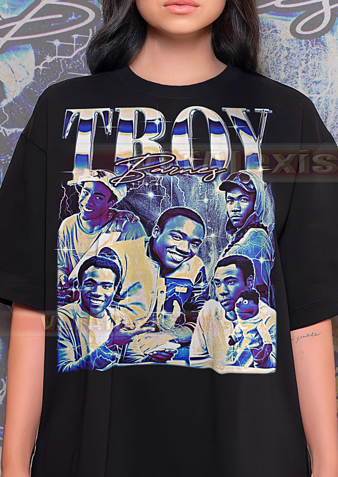 Troy Barnes T-shirt, Vintage TV Character Comedy Star Performer Tee ...