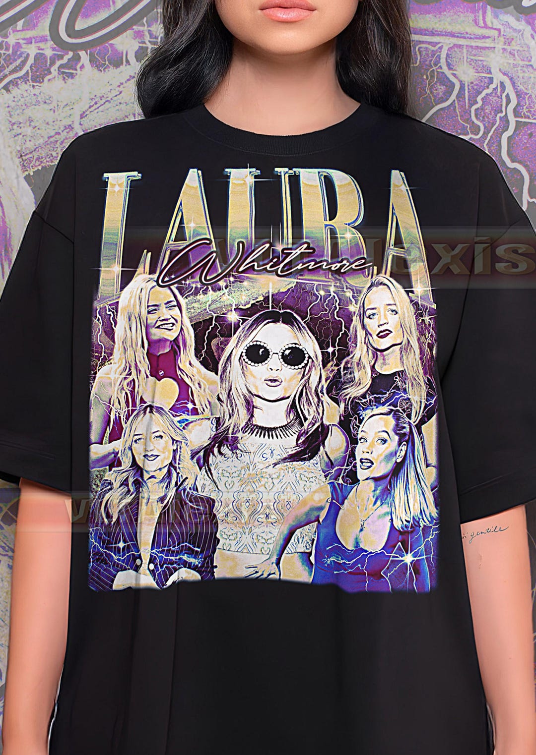 Laura Whitmore T-shirt, Vintage TV Host Personality Celebrity Star ...