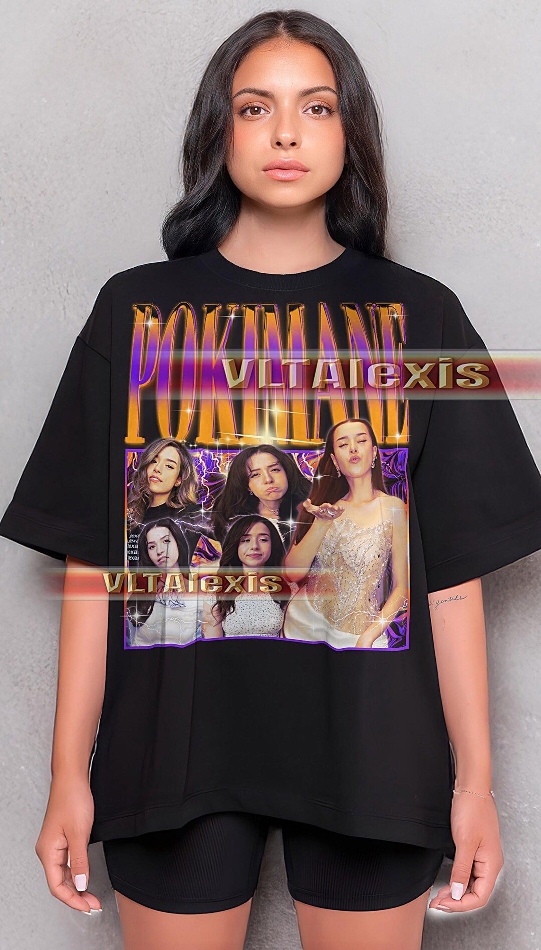 POKIMANE Shirt Pokimane Retro Tees, Pokimane Bootleg Tshirt, Pokimane ...